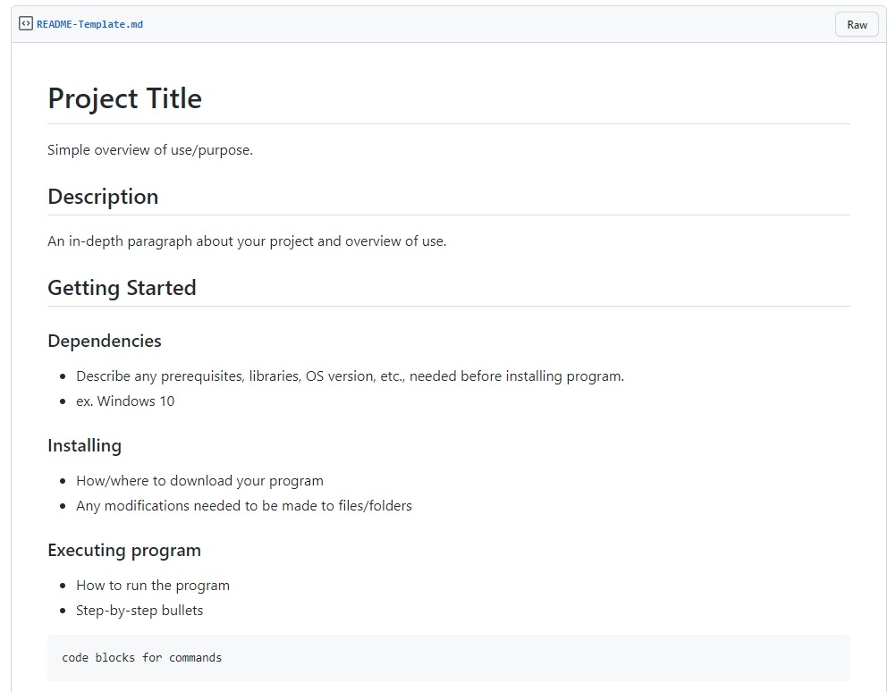 GitHub README File Syntax And Templates TLe Apps
